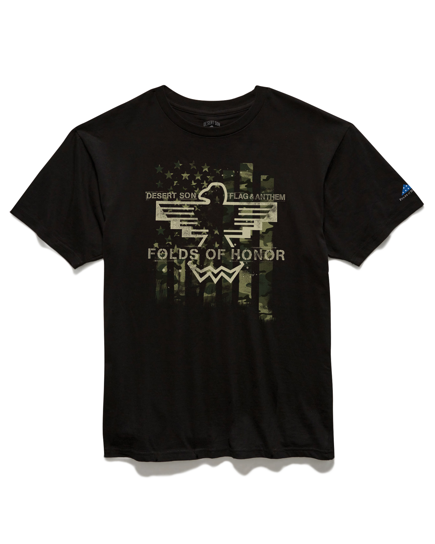 FOLDS OF HONOR CAMO RISER TEE VETERAN'S DAY – Flag & Anthem