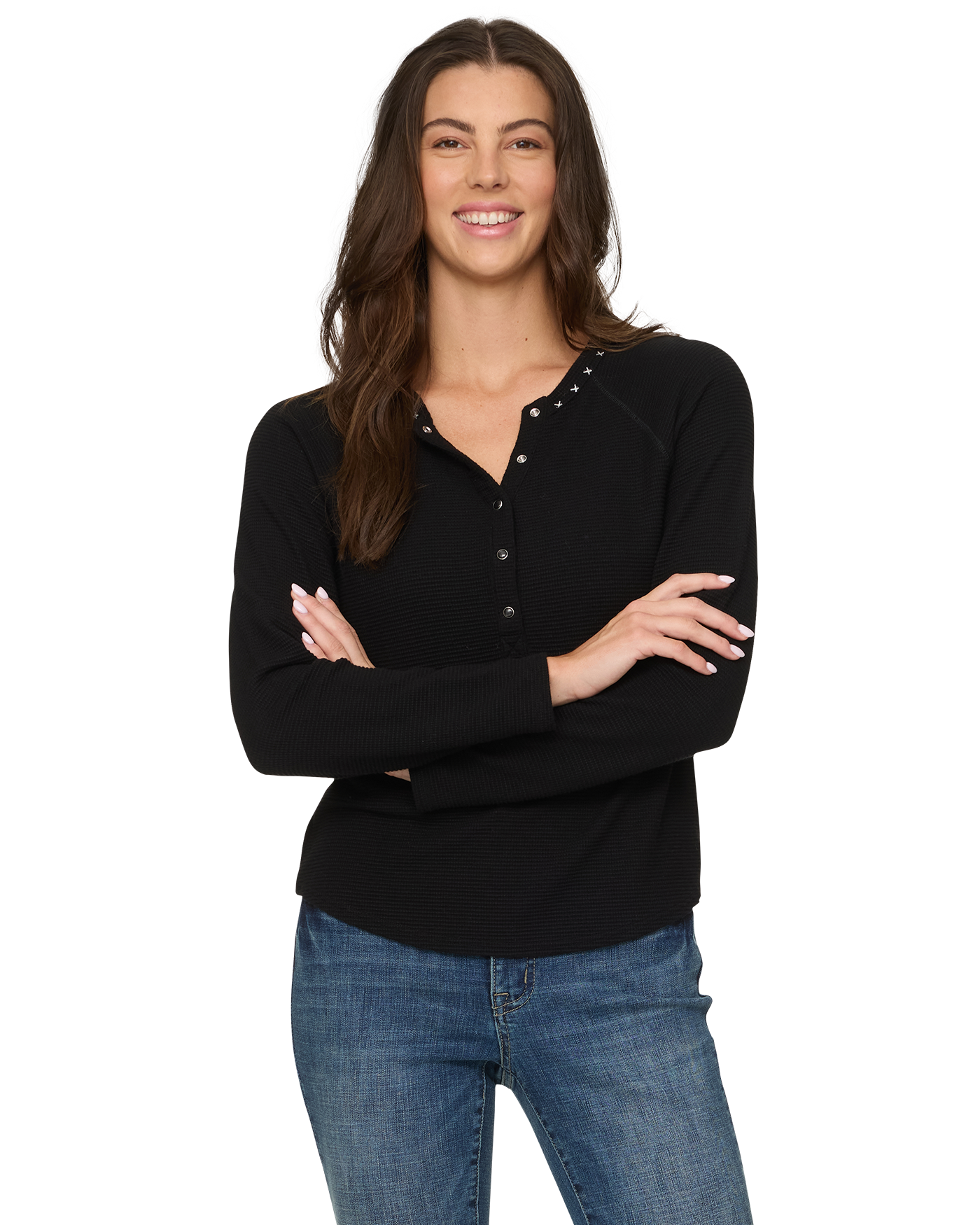 CAMBRIA WAFFLE HENLEY (FINAL SALE) – Flag & Anthem