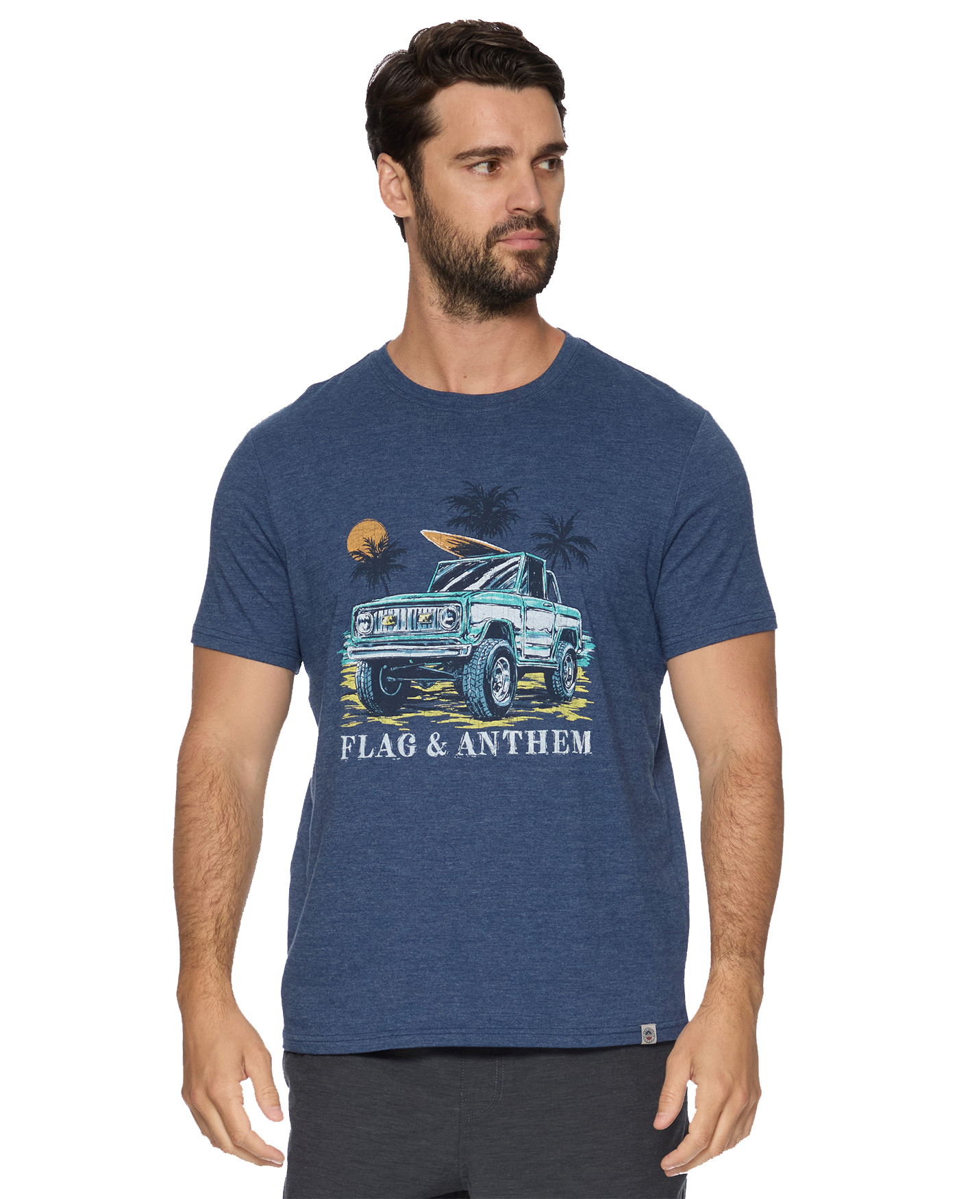 WHEELS ON THE BEACH TEE – Flag & Anthem