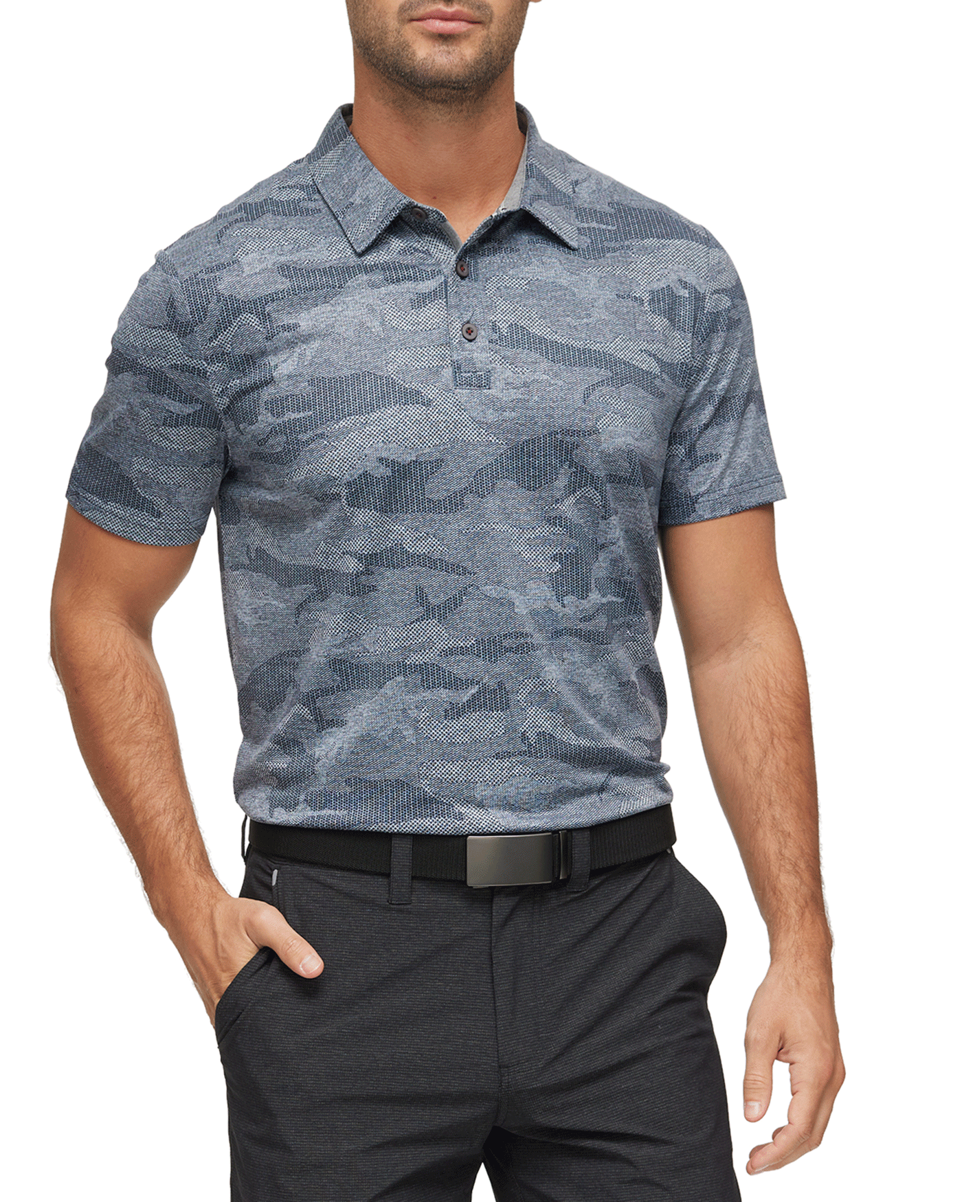 DESTIN CAMO PERFORMANCE POLO – Flag & Anthem